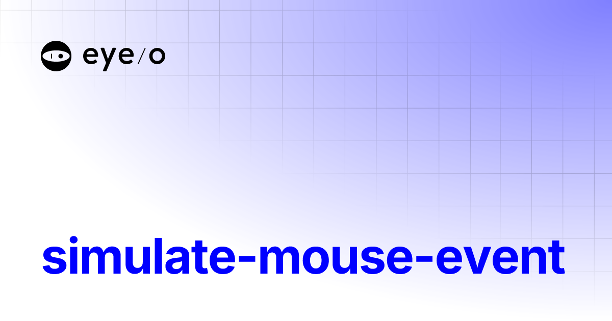 simulate-mouse-event | eyeo Developer Documentation